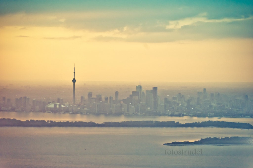 Toronto, Canada Photograph. Birds Eye View / YYZ / Downtown Skydome ...