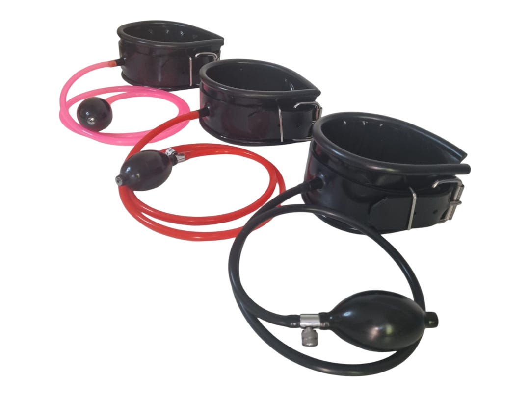 Inflatable BDSM Choking Collar From 3mm Latex - Etsy