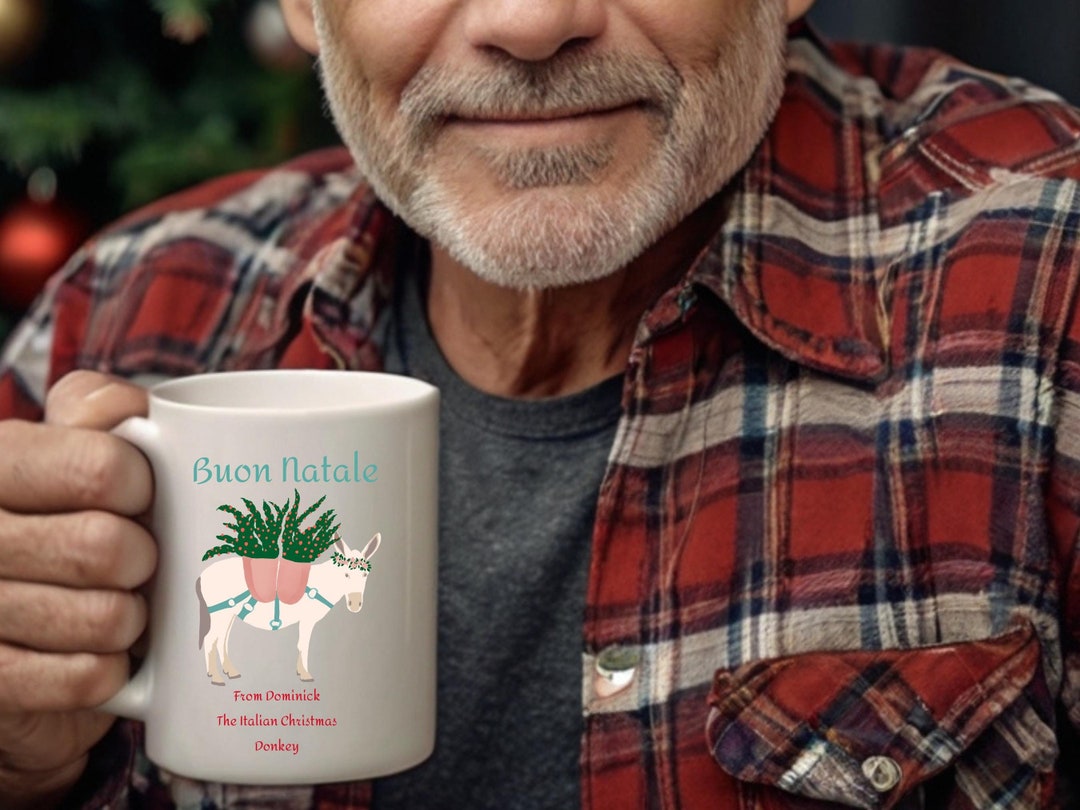 Customizable Italian Christmas Mug Buon Natale, Dominic the Italian ...