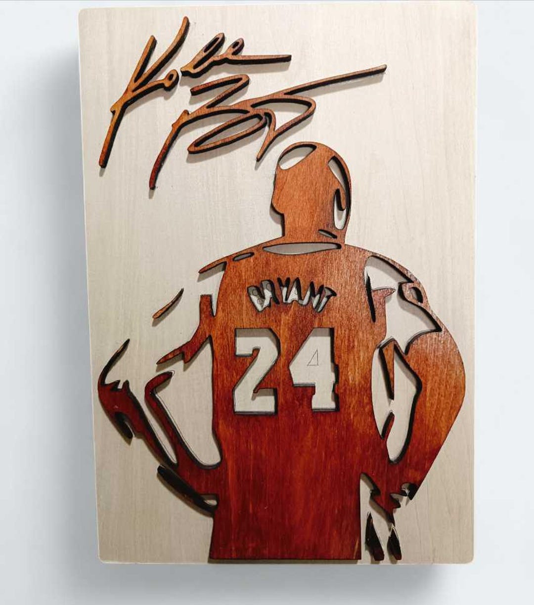Unique Kobe Bryant Laser Cut Wood Art Design Laser Cutting File LBRN2 ...
