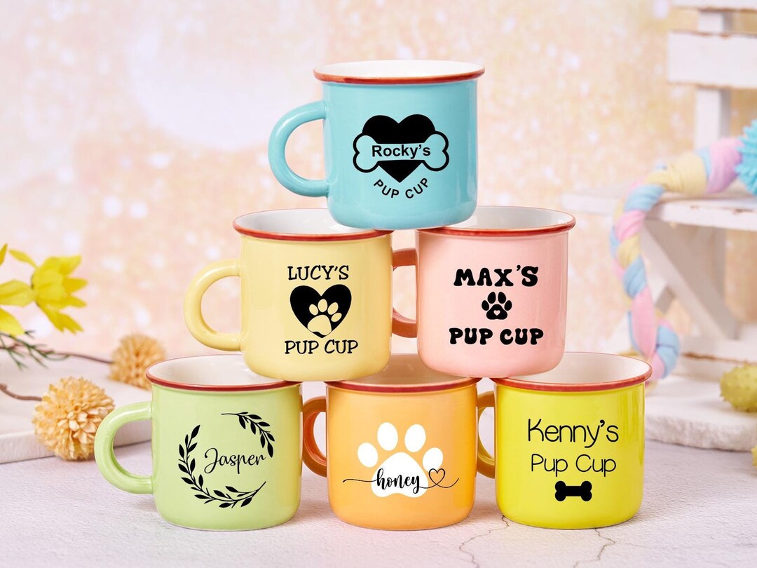 Personalized Reusable Pup Cup,custom Puppuccino Mug,dog Mom Gift,name Pup Cup for Dogs,new Puppy ...