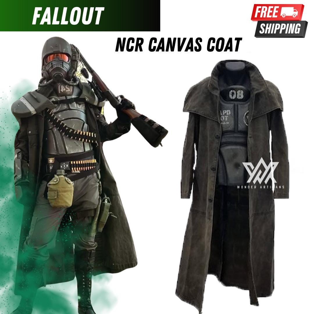 NCR Veteran Ranger Duster Fallout: New Vegas Costume Canvas Coat Screen ...