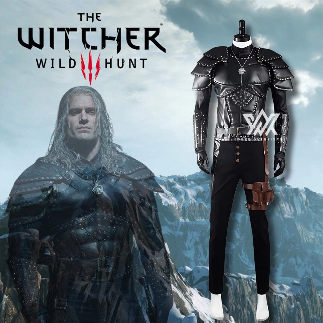 The Witcher Costume, Geralt of Rivia Cosplay Costume Amor Vest - Etsy