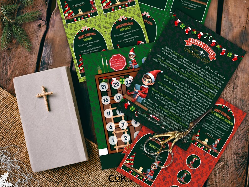 Printable Faithful Elf Advent Set | Christian Christmas Activities ...