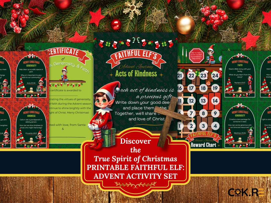 Printable Faithful Elf Devotional Christ-centered Elf on the Shelf ...