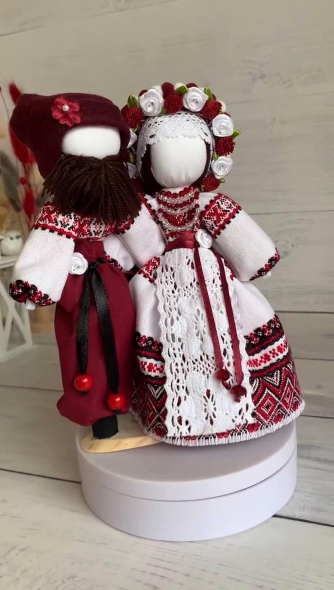 Traditional Handmade Ukrainian Motanka Doll Couple, Wedding Gift ...