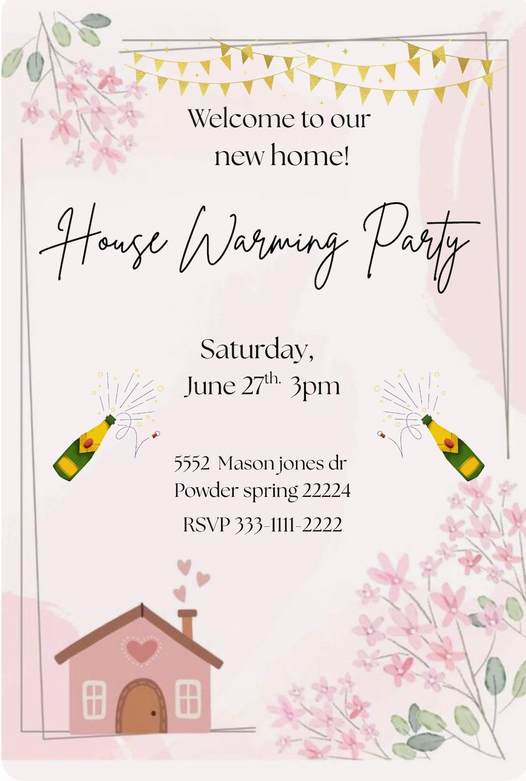 House Warming Digital Invitation - Etsy