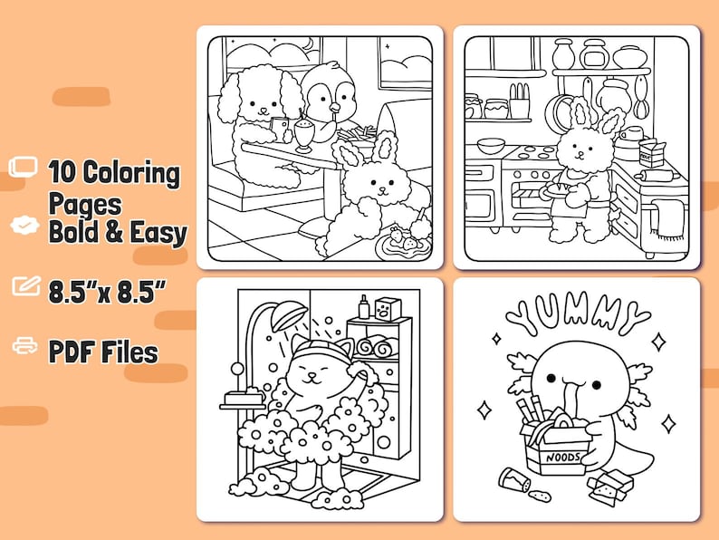 Cozy Hygge Coloring Pages 10 Printable Coloring Pages Cozy Season ...