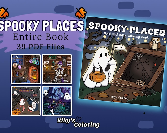Spooky Cozy Coloring Pages | 39 Printable Coloring Pages | Spooky ...