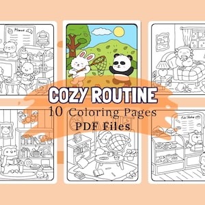 Cozy Hygge Coloring Pages | 10 Printable Coloring Pages | Cozy Season ...