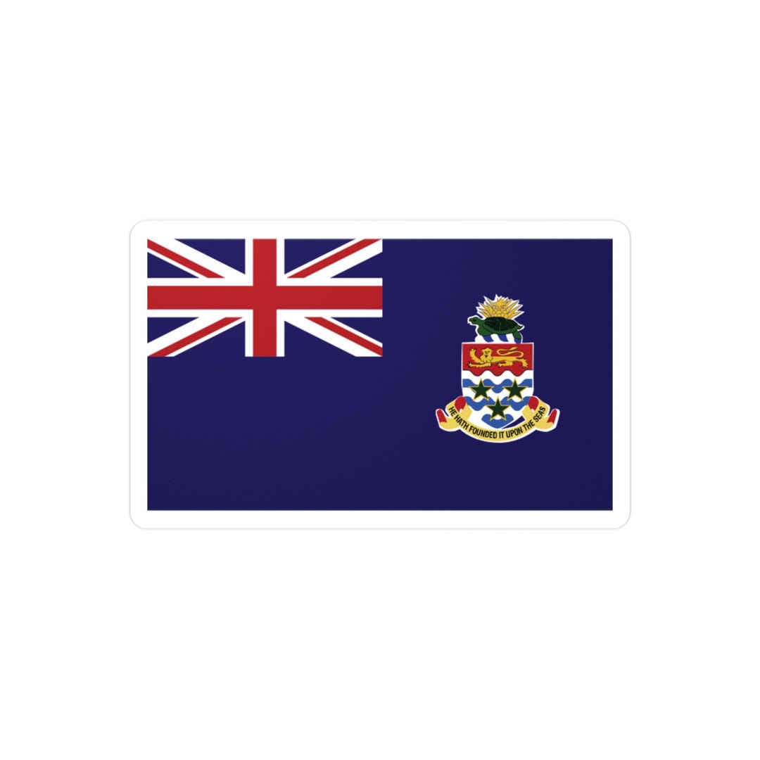 Cayman Islands Sticker, Car Decal, Laptop Sticker, Travel Gift, Vinyl ...