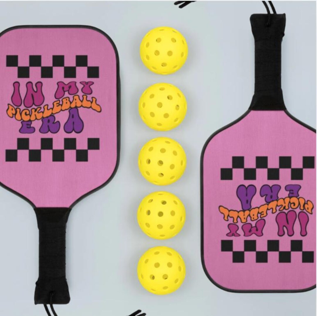 Pink Retro Pickleball Era Paddle Kit, Pickleball Paddle Set, Pickleball ...