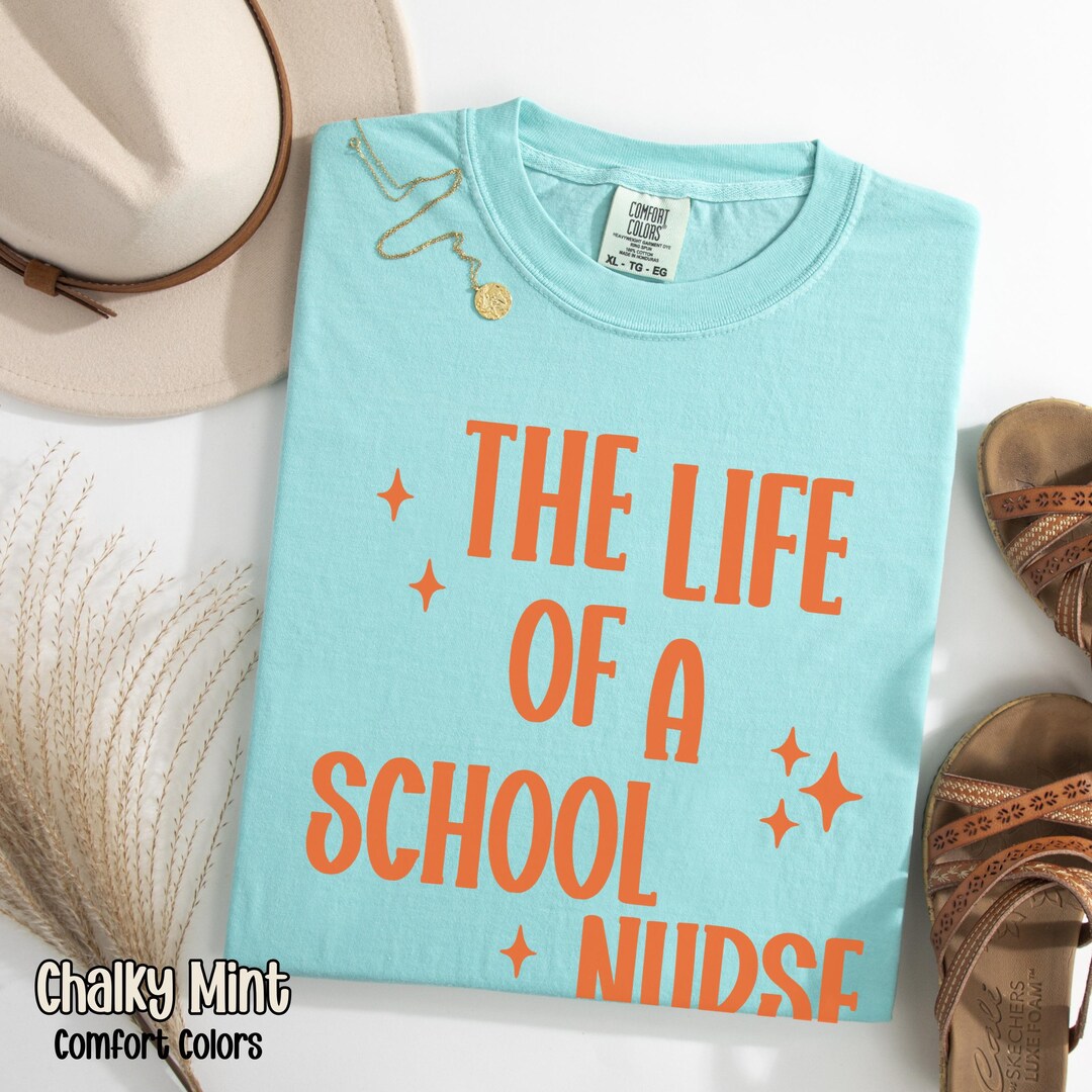 School Nurse Comfort Colors Tee, Retro Groovy Appreciation Gift - Etsy