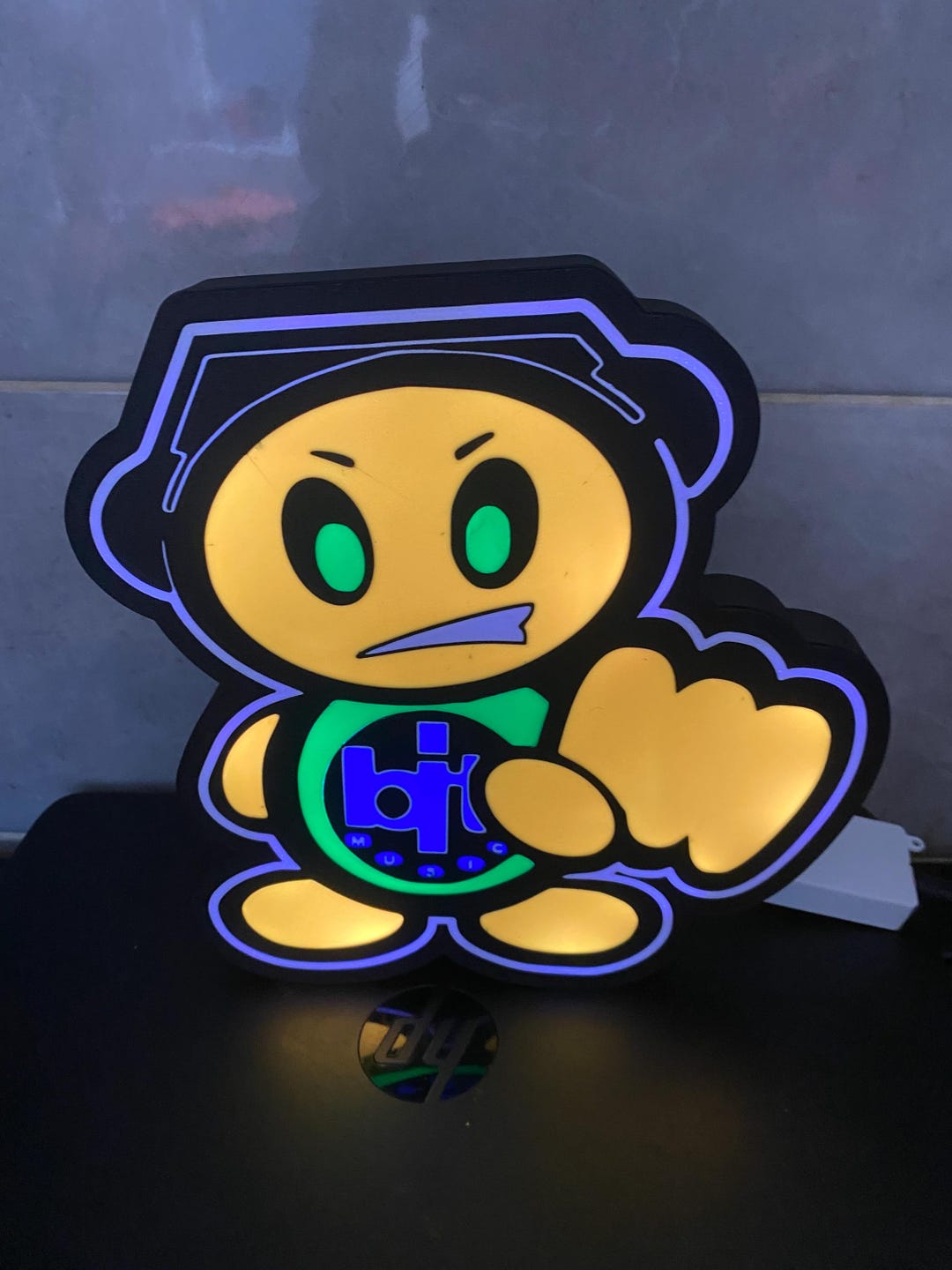 Bit Music Bit Man Light Box 3D Printed - Etsy UK