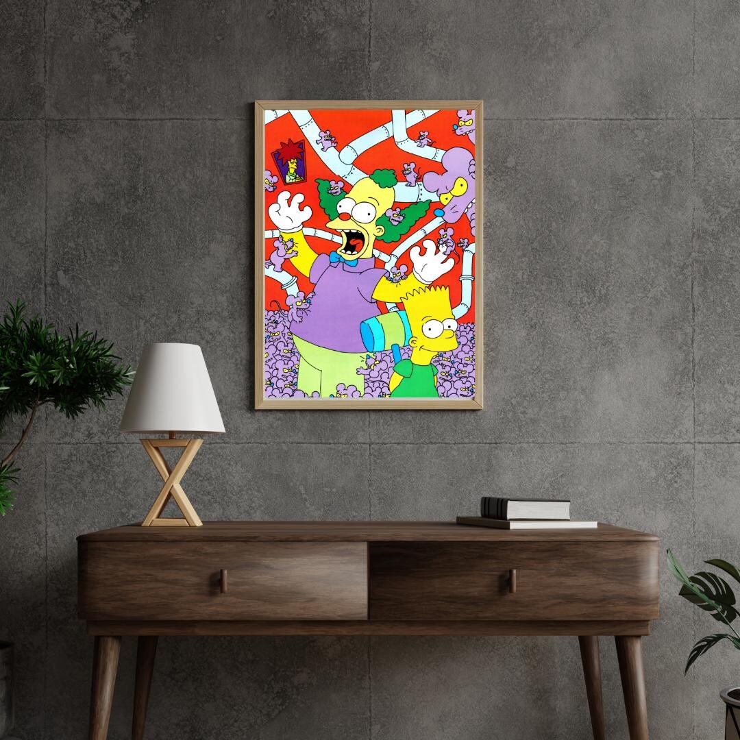 Krusty's Fun House Retro Poster Perfect for Young Simpsons Fans - Etsy