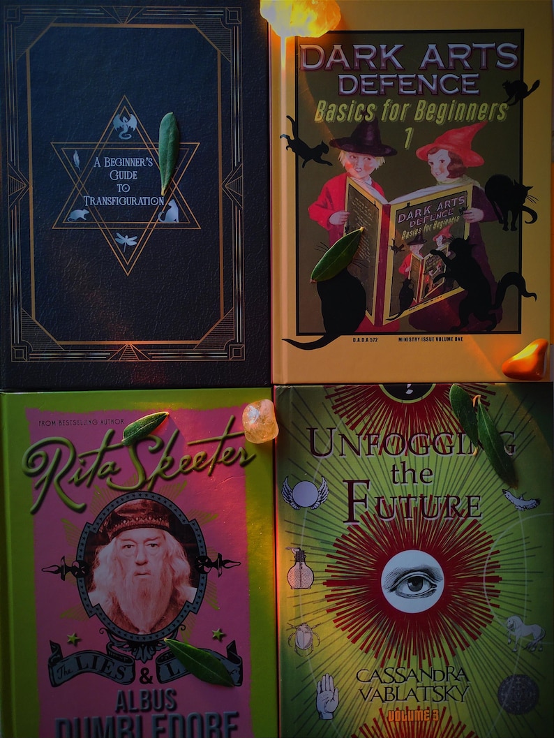 Advanced Course of 4 School Books: Wizard School. Potter Style Cosplay ...