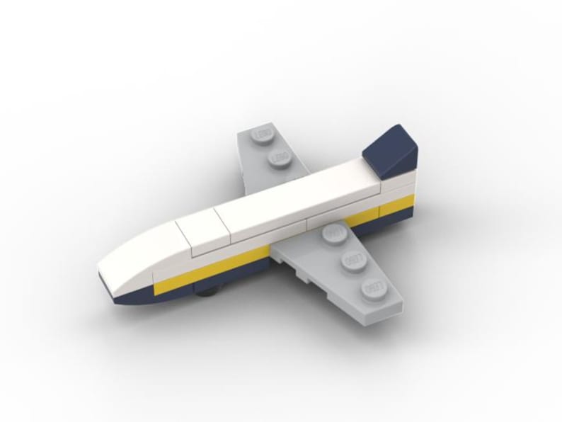 Mini Lego Medium Range Airliner Plane MOC Instructions - Etsy Australia