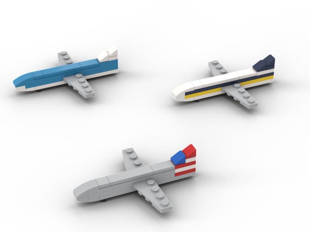 Mini Lego Long Range Airliner Plane MOC Instructions - Etsy