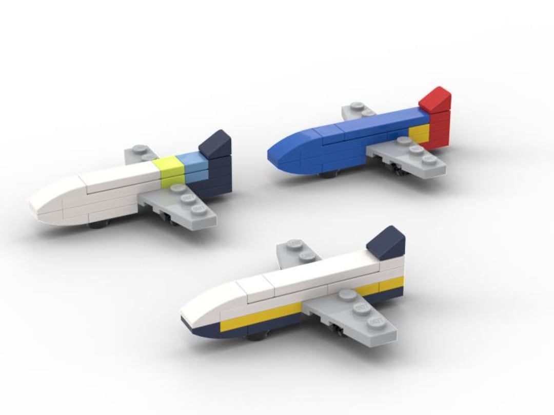 Mini Lego Medium Range Airliner Plane MOC Instructions - Etsy