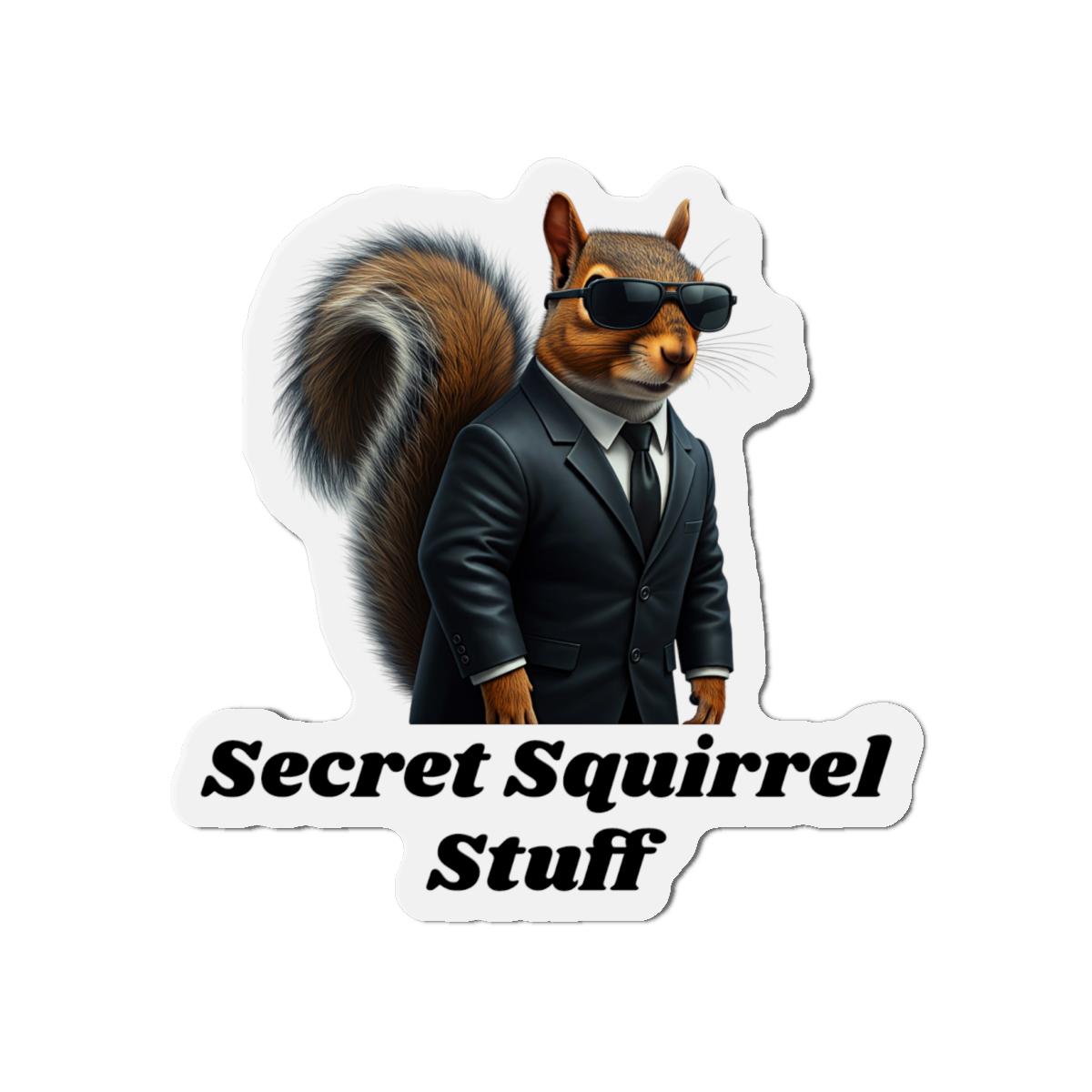 Secret Squirrel Stuff Magnet - Cool Spy Squirrel in Suit Die-cut Magnet ...