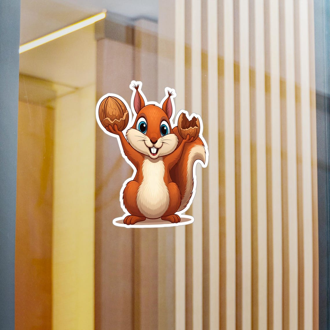 Cute Squirrel Decal, Animal Lover Gift, Car Sticker, Laptop Decal ...