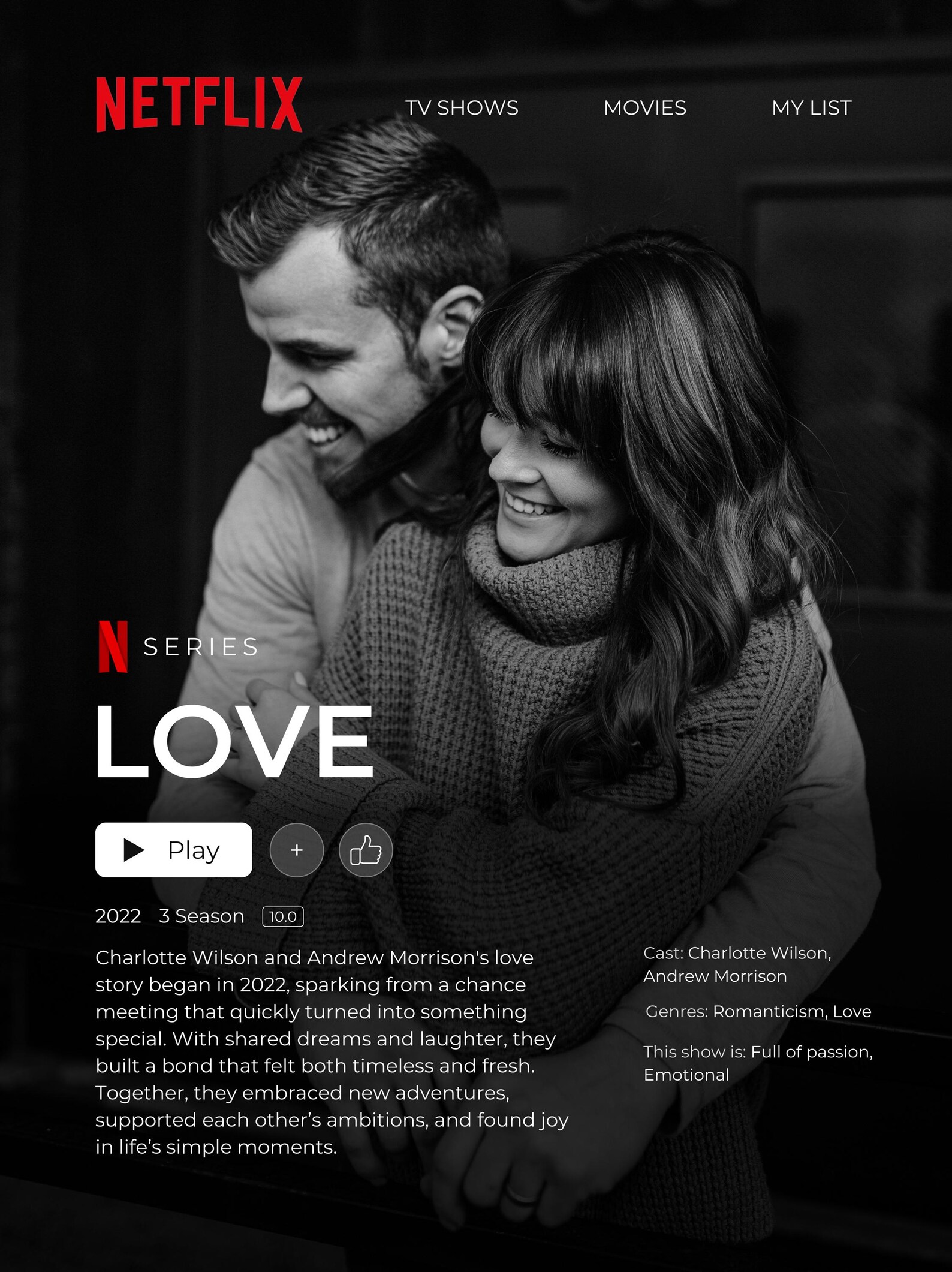 Netflix Rolled Poster, Personalized TV Show Movie Theme Wall Art ...