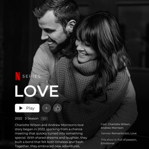 Netflix Rolled Poster, Personalized TV Show Movie Theme Wall Art ...