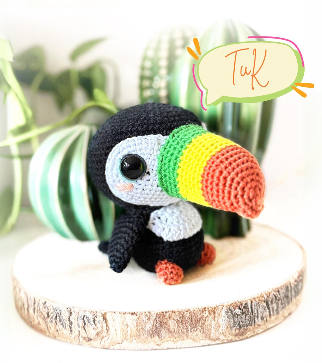 Tuk the Toucan Crochet Pattern PDF | Beginner-friendly Amigurumi Toy ...