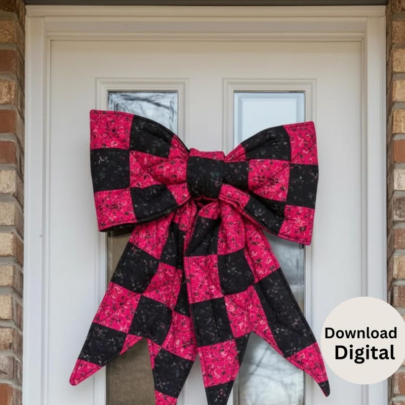 Giant Quilted Bow Pattern - Etsy