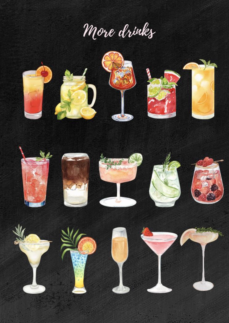 Event Drinks Menu - Etsy