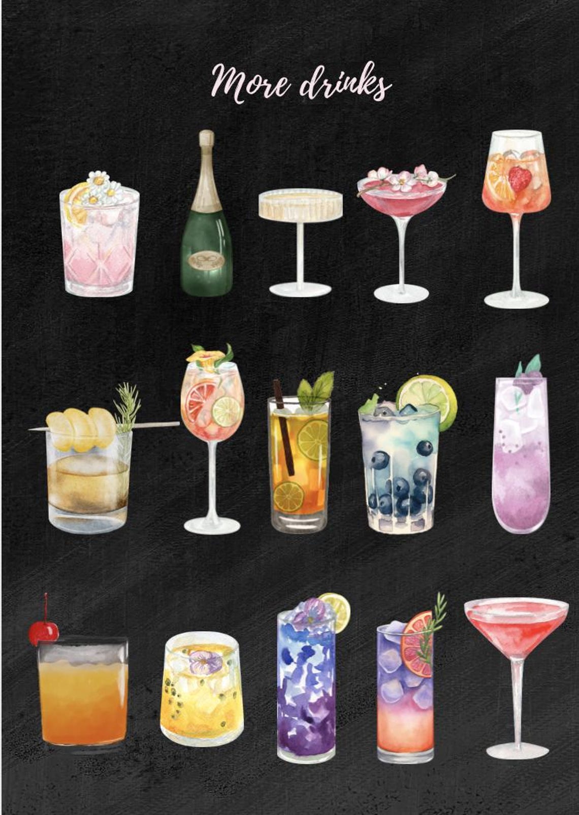 Event Drinks Menu - Etsy