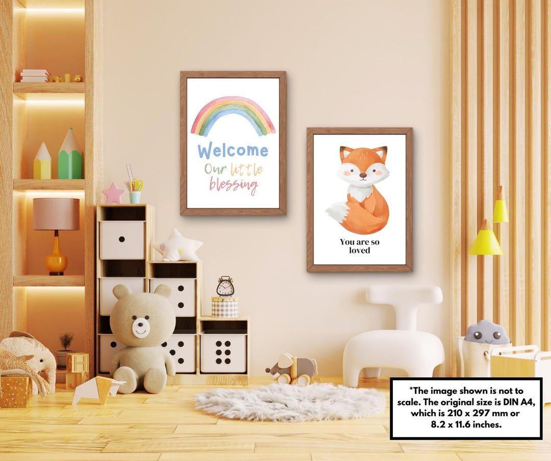 Printable Poster Bundle welcome Our Little Blessing & You Are so Loved ...
