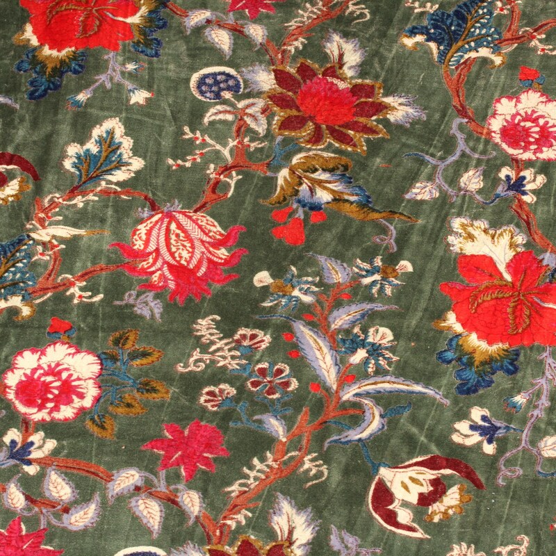 Printed Velvet Fabric - Etsy