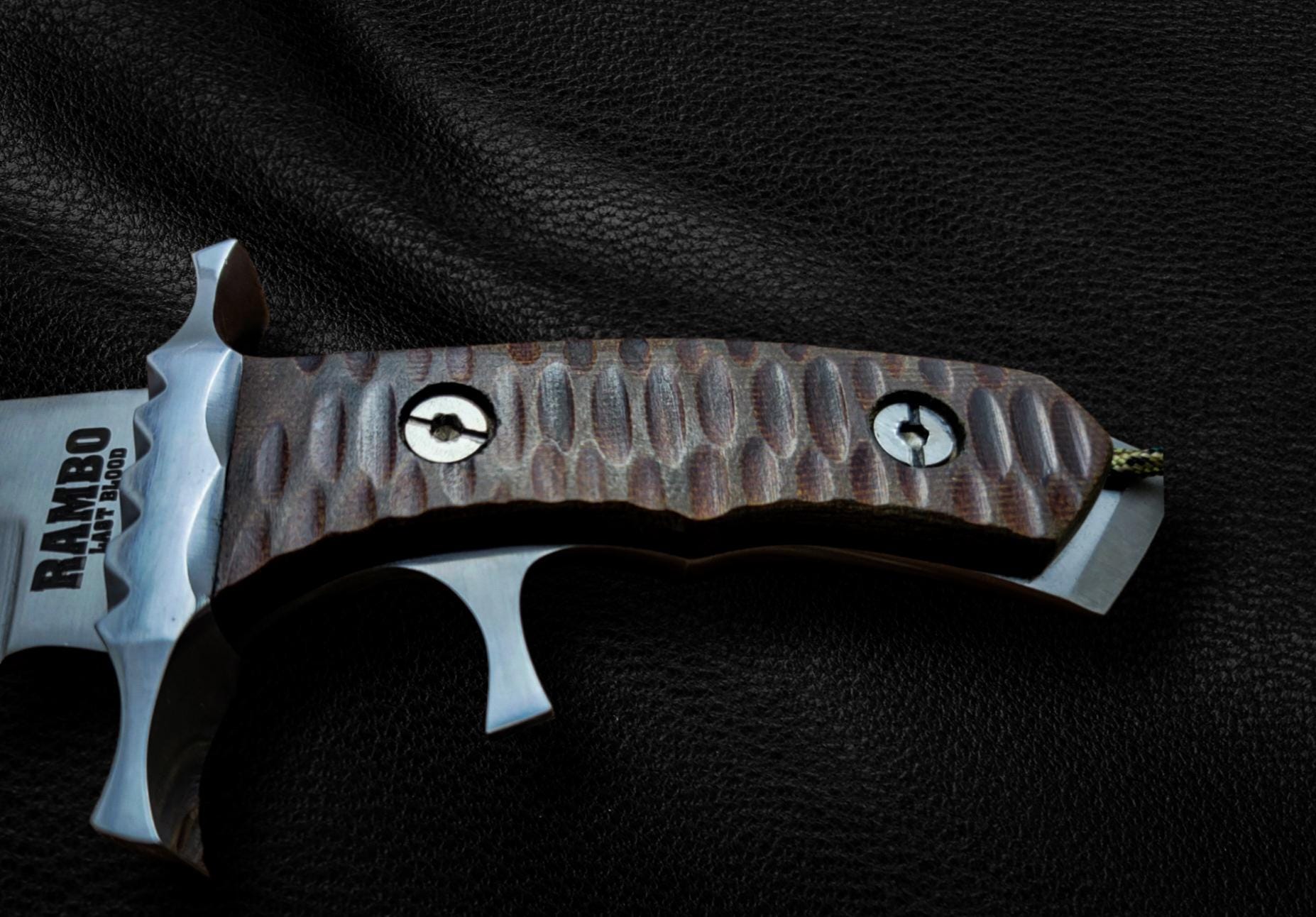 Rambo Last Blood Replica Knife With Leather Sheath Heartstopper Replica ...