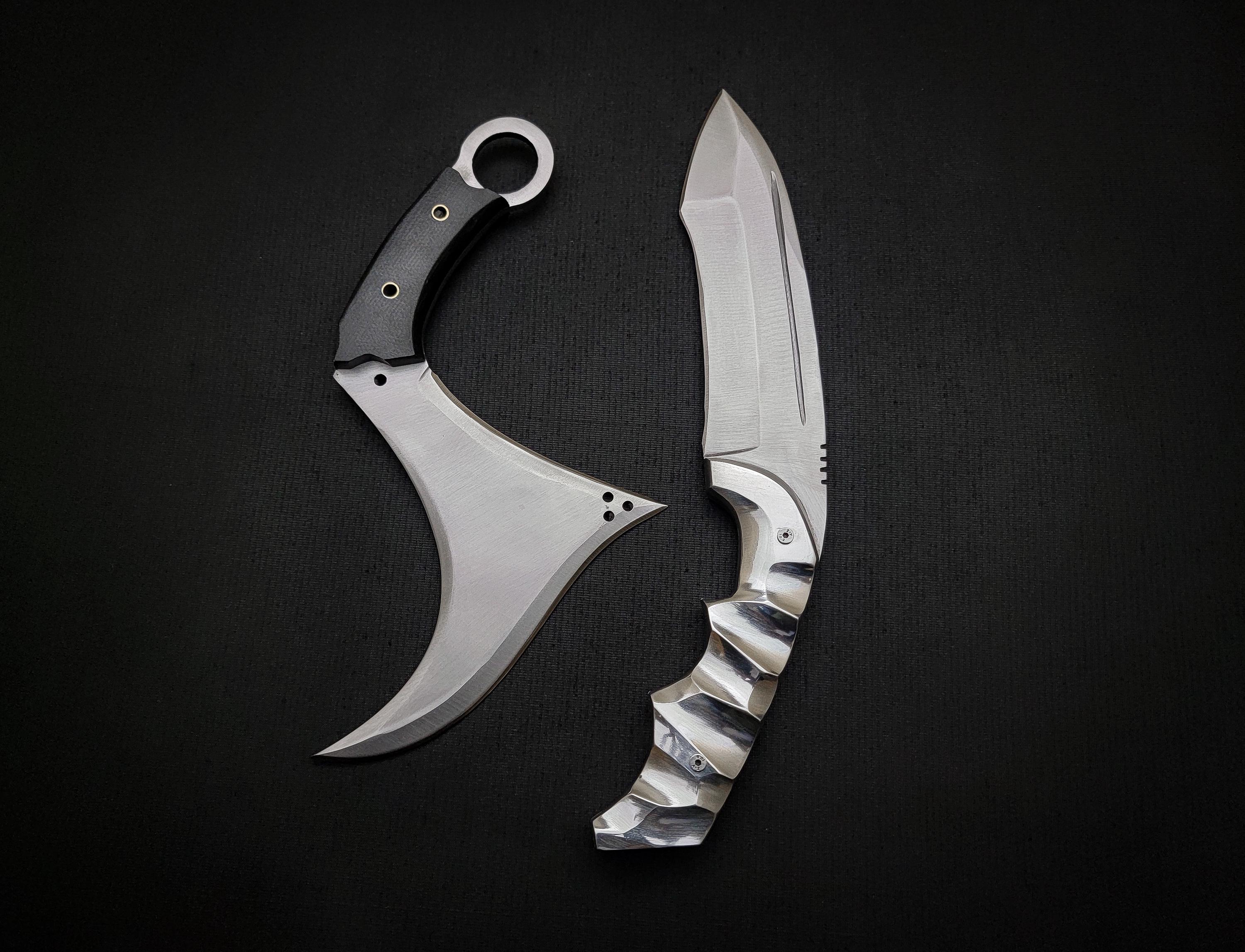 Tekken 8 Victor Chevalier Replica Knives: D2 Steel Blade, Leather ...