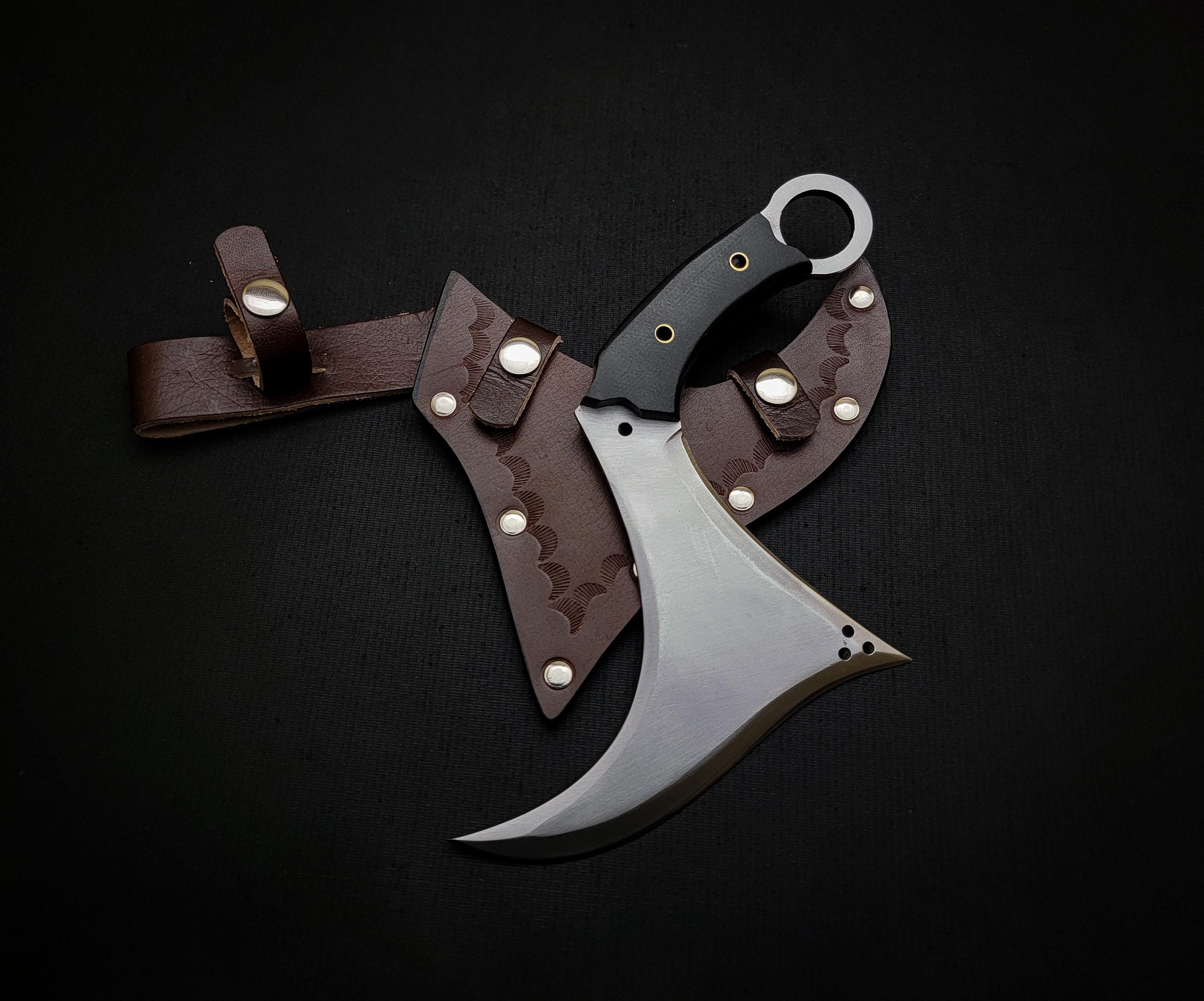 Tekken 8 Victor Chevalier Replica Knives: D2 Steel Blade, Leather ...