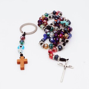 Catholic Rosary,hand Made,crystal Bead Rosary,spiritual,prayer ...