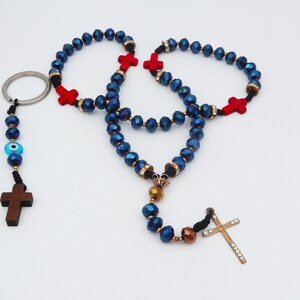 Catholic Rosary,hand Made,crystal Bead Rosary,spiritual,prayer ...