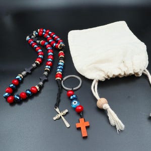 Catholic Rosary,hand Made,crystal Bead Rosary,spiritual,prayer ...