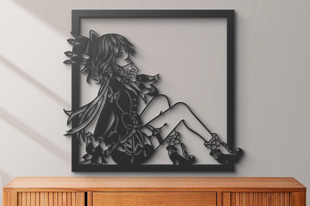 Genshin İmpact Furina Metal Wall Art Gaming Room Decor Anime Lover Gift ...