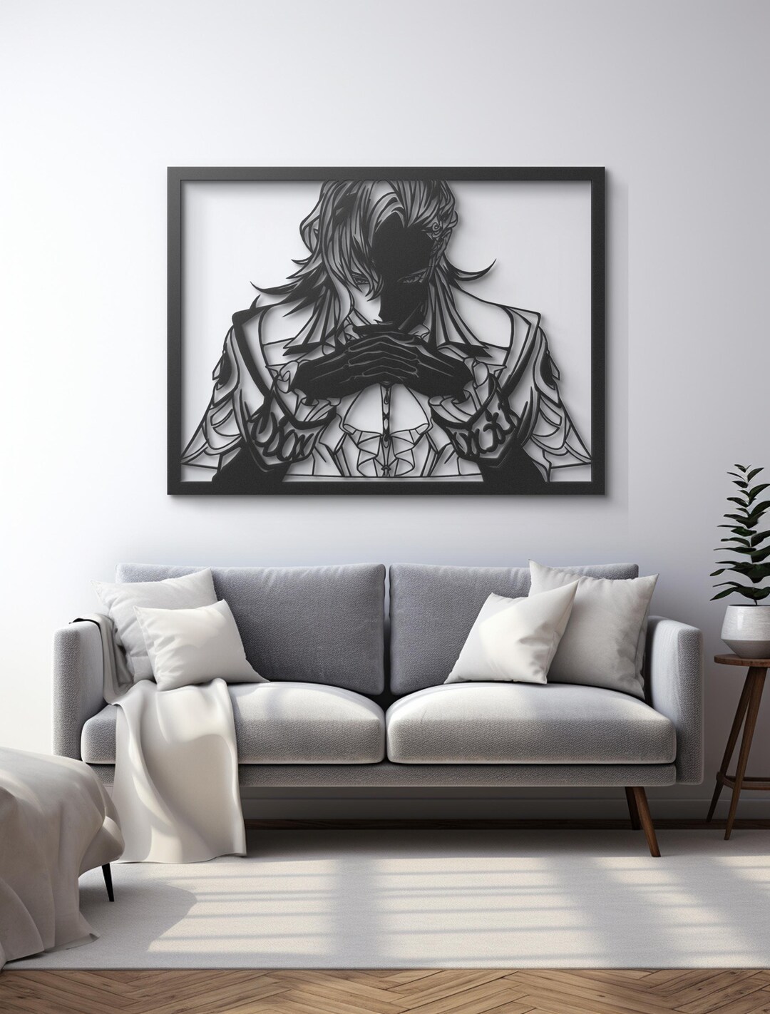 Genshin İmpact Neuvillette Metal Wall Art halloween Gift Anime Decor ...