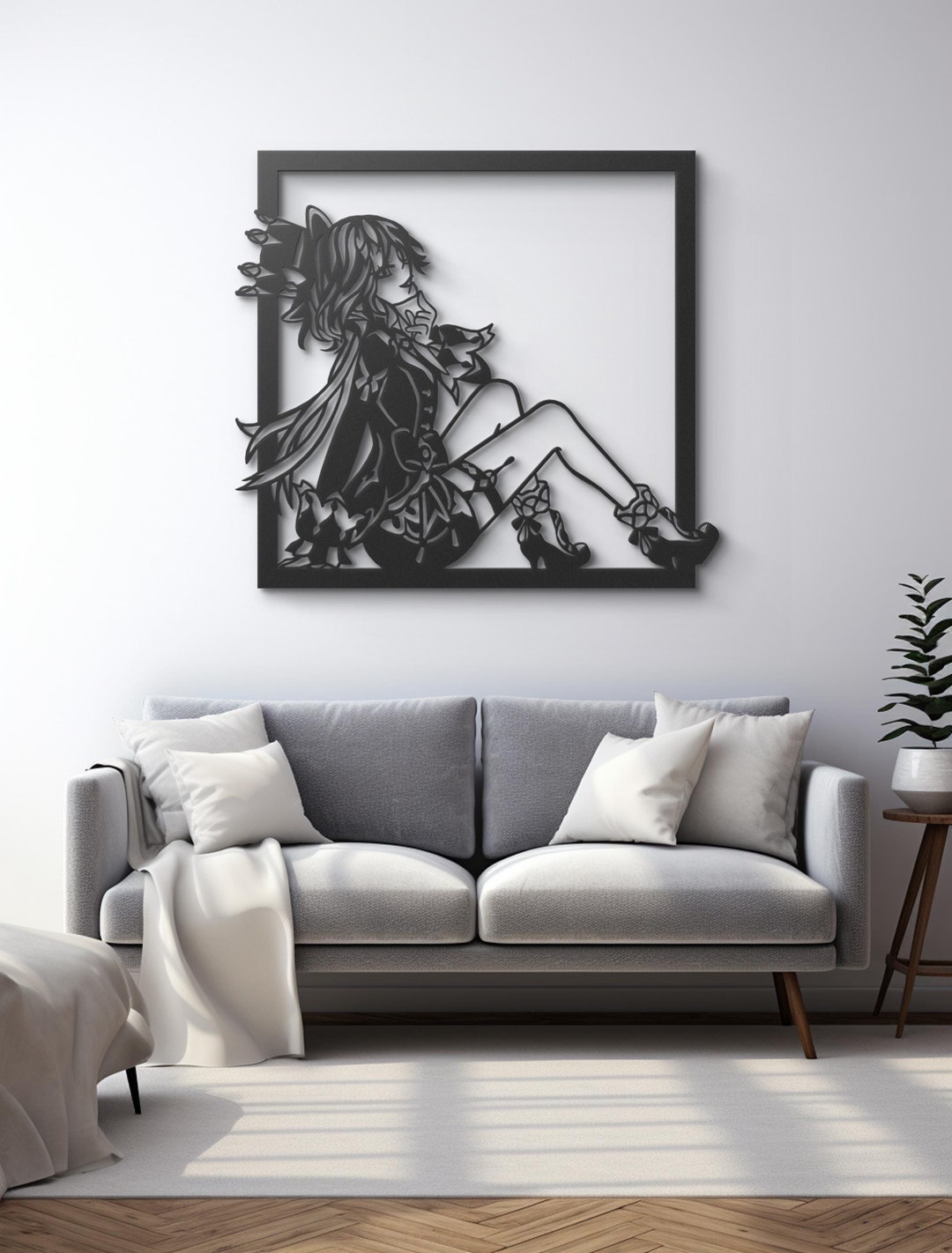 Furina Genshin Metal Wall Art Anime Metal Wall Art Christmas Gift for ...