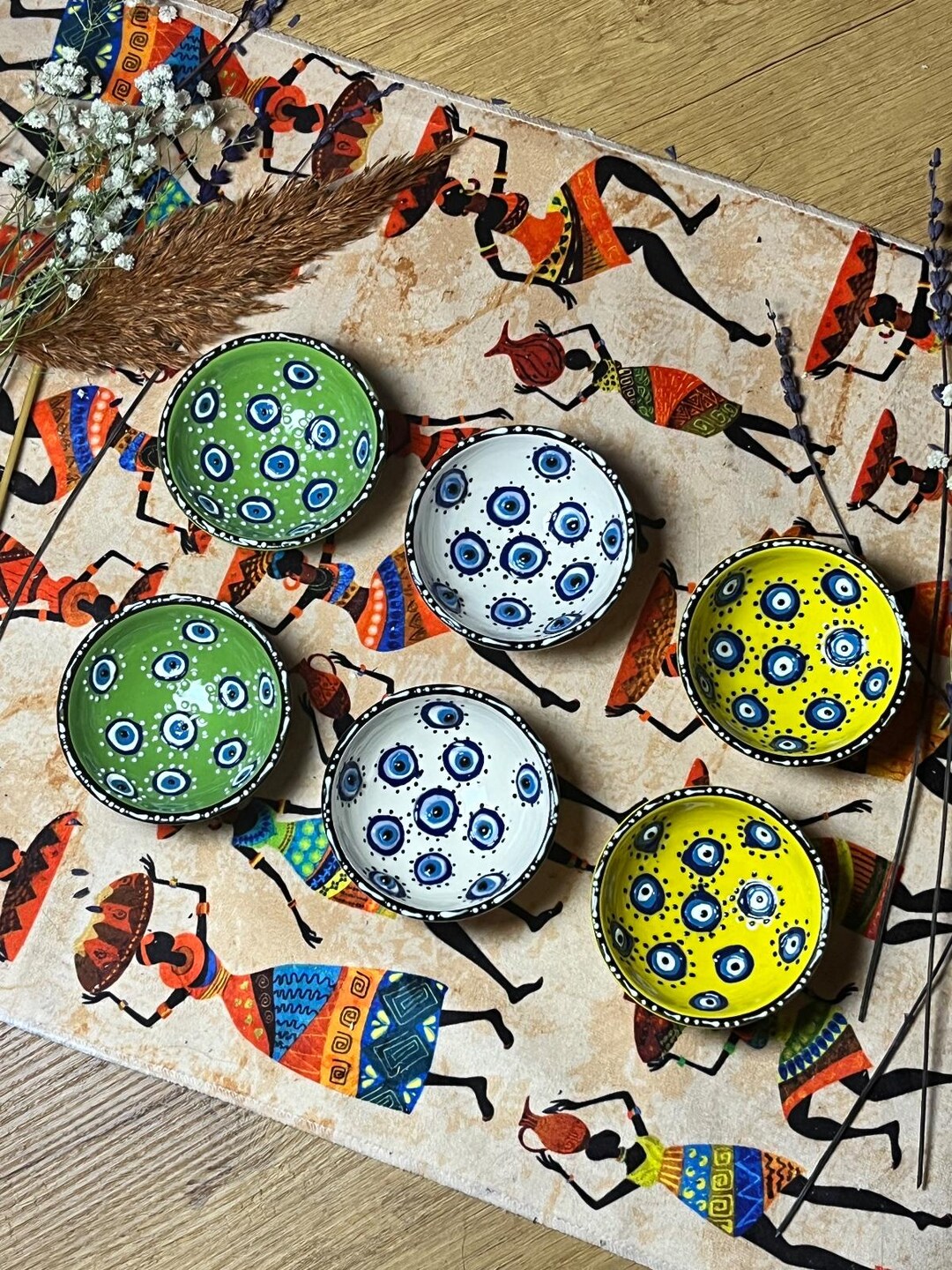 Traditional Ceramic Snack Dish,sauce and Kitchen Bowls Hand Painted ...