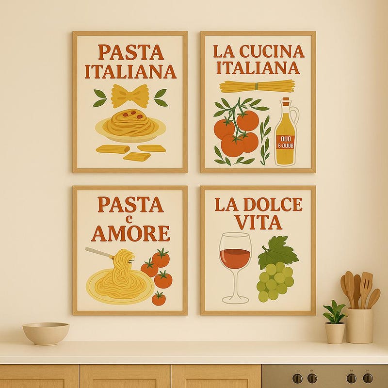 Italian Kitchen Art - Etsy