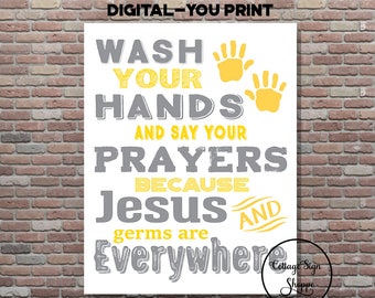 Kids bathroom signs | Etsy