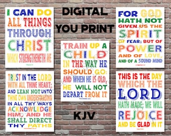 Kjv Bible Verse Wall Art - Etsy