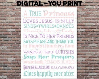 A True Princess Sign | Etsy