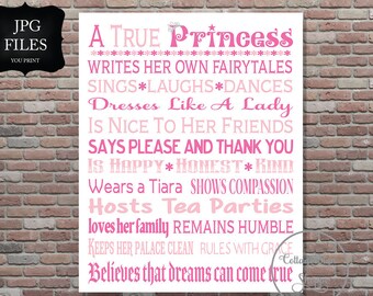 Princess Wall Decor - Etsy