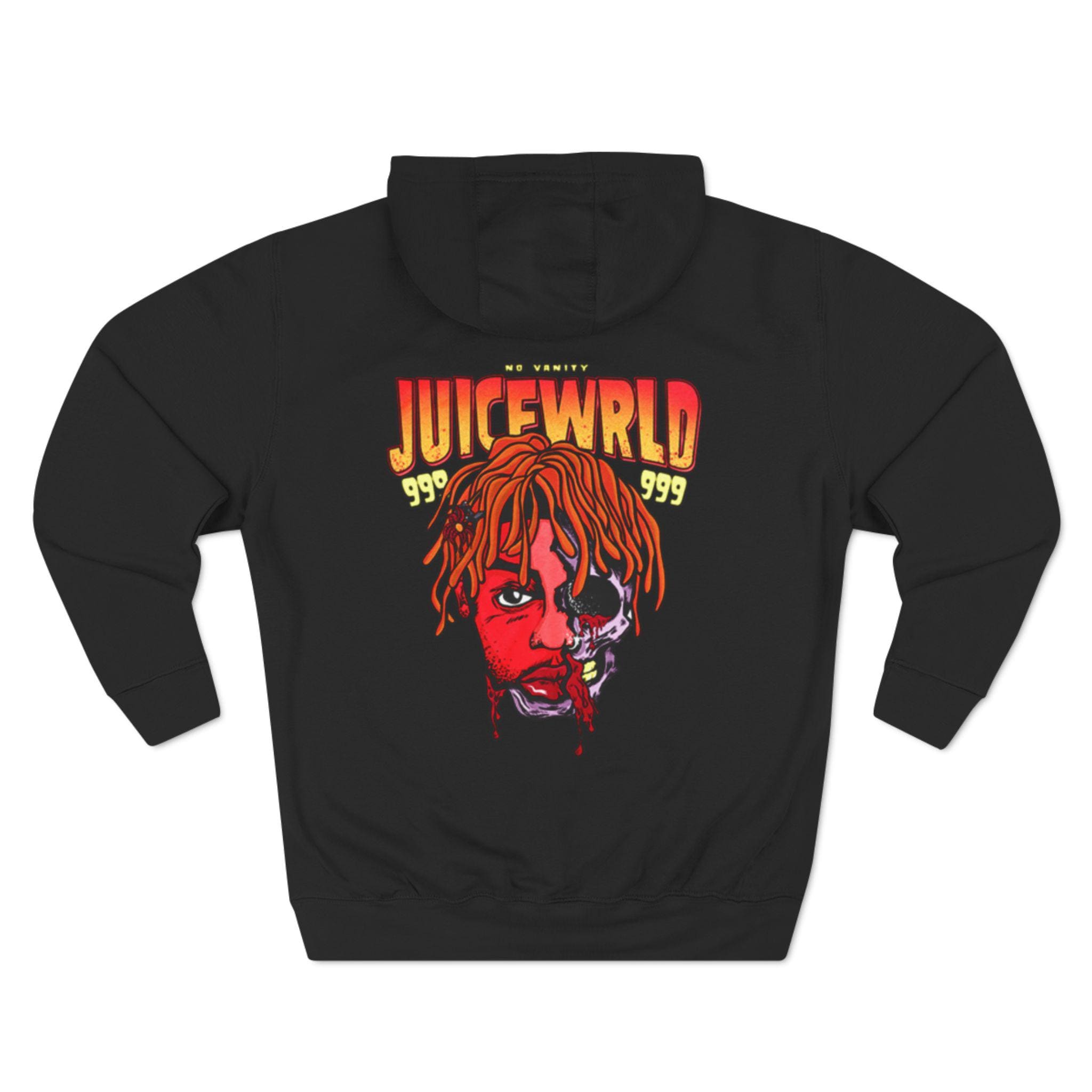 Juice Wrld Three Panel Fleece Hoodie, Music Fan Sweatshirt, Graphic ...