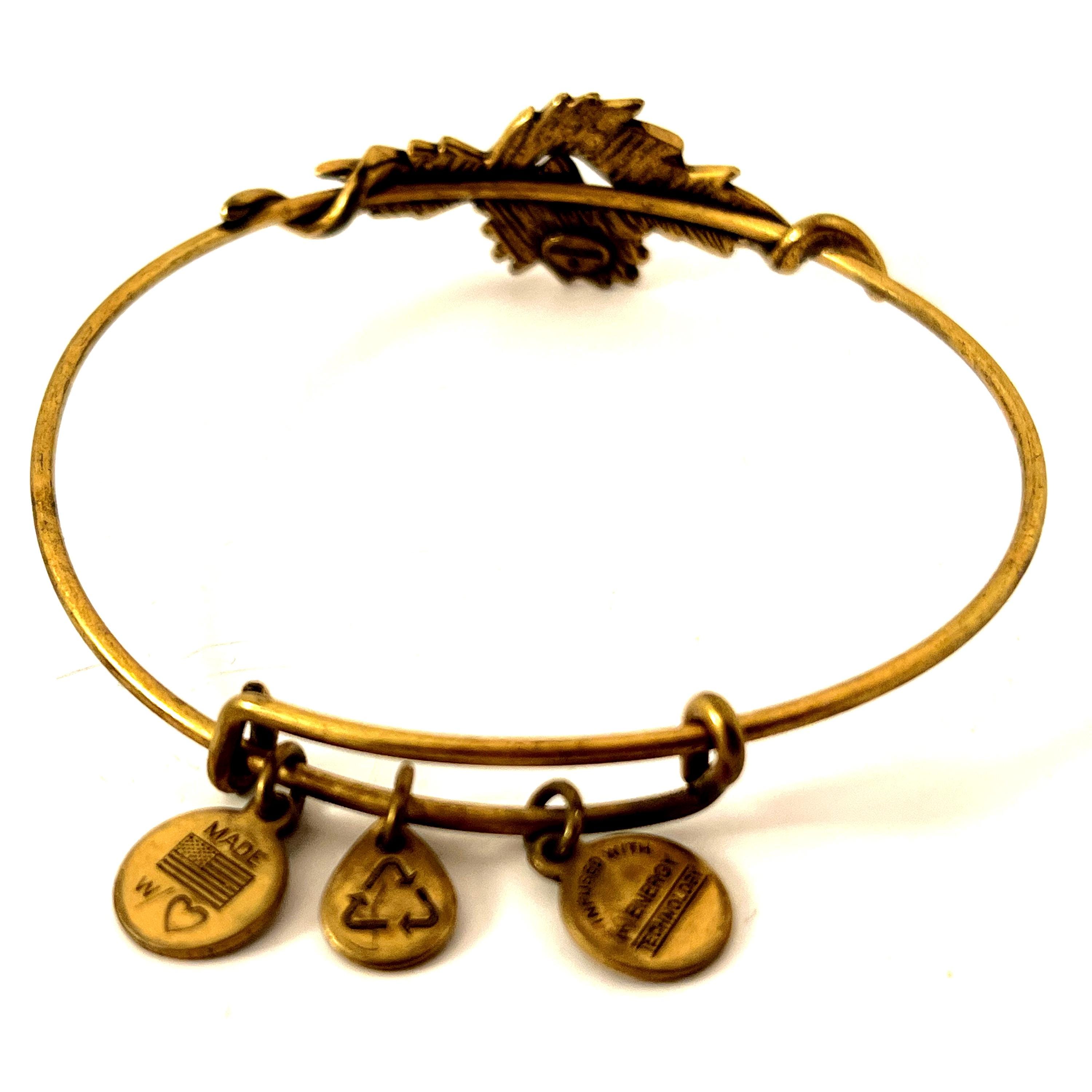 Vintage RARE Alex Ani Rafaleian Gold Eye of Phoenix Bracelet Alex and ...